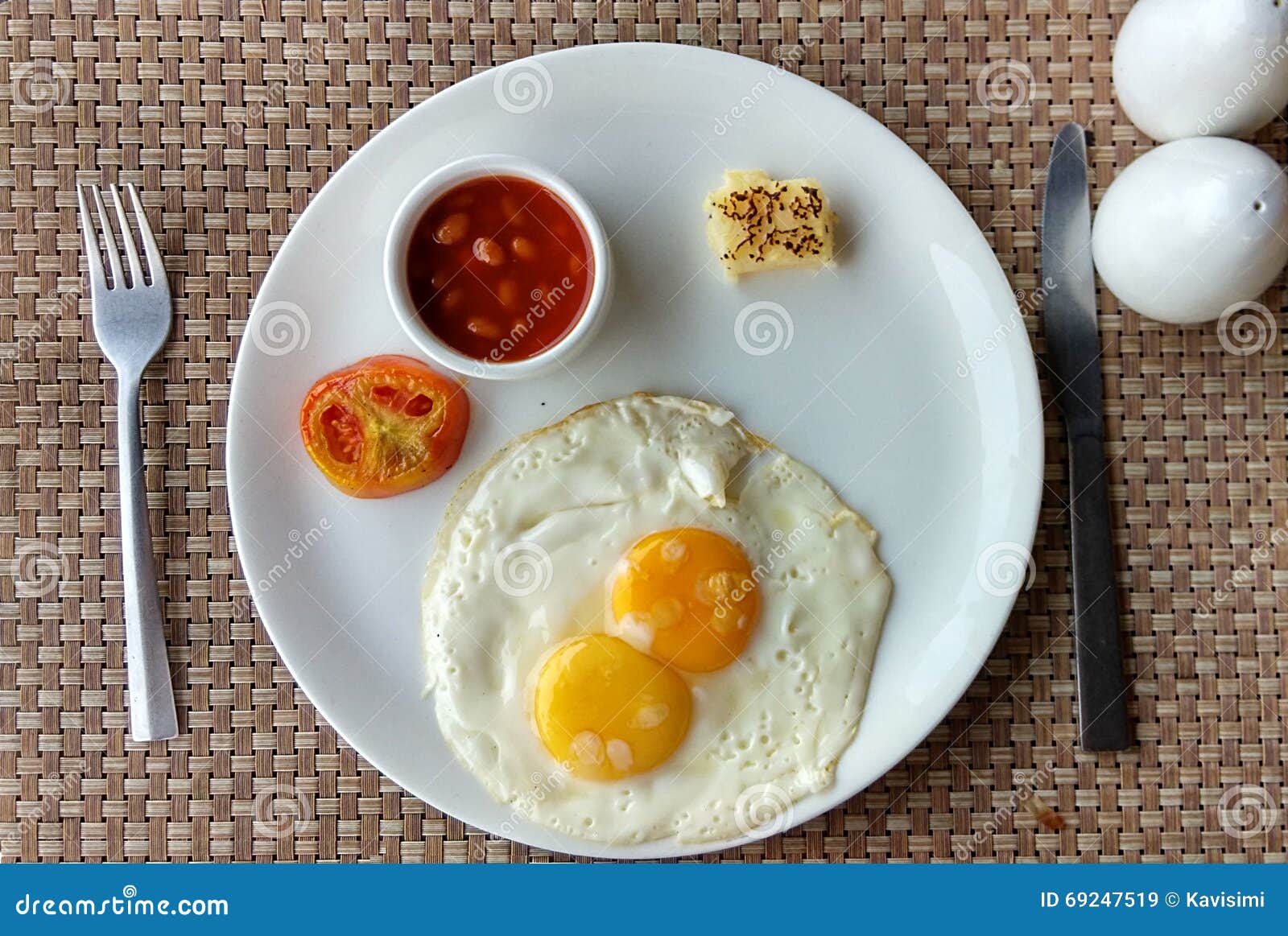 Half Fried Eggs Stock Photography | CartoonDealer.com #63861512 Half Fried Eggs Stock Photography | CartoonDealer.com #63861512