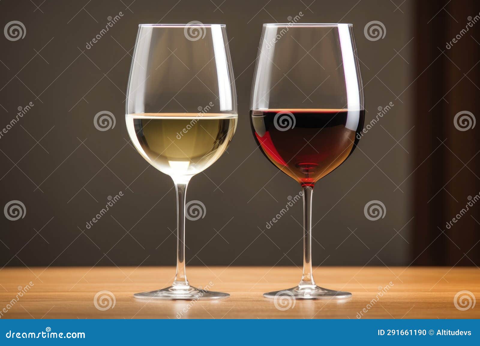 Half-full Wine Glass Next To an Empty One Stock Photo - Image of party ...