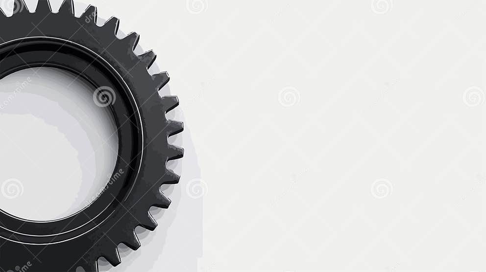 Half Gear Cogwheel Template with Copy Space for Mechanical Designs ...