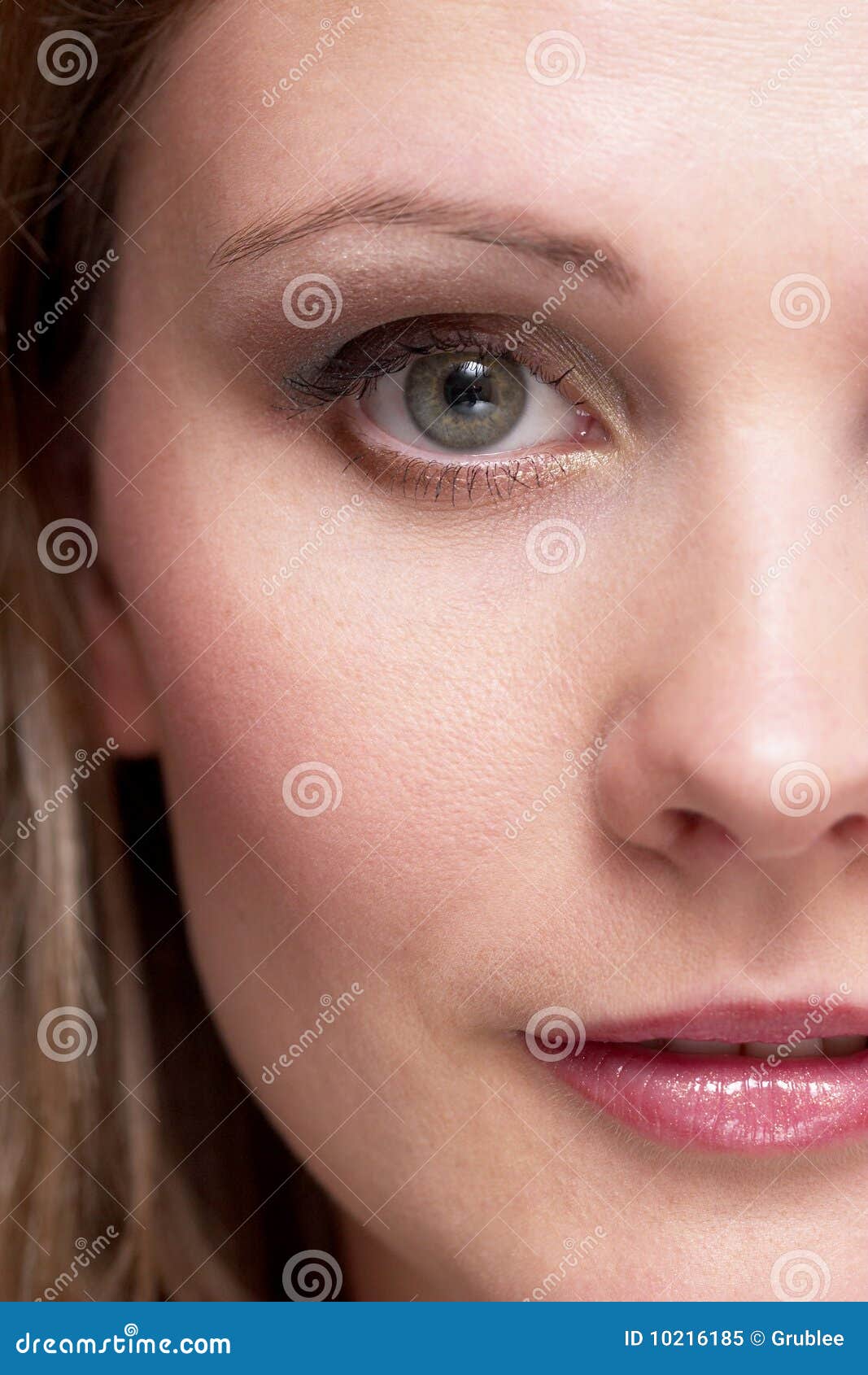 Half of girl face stock image. Image of gorgeous, looking - 10216185