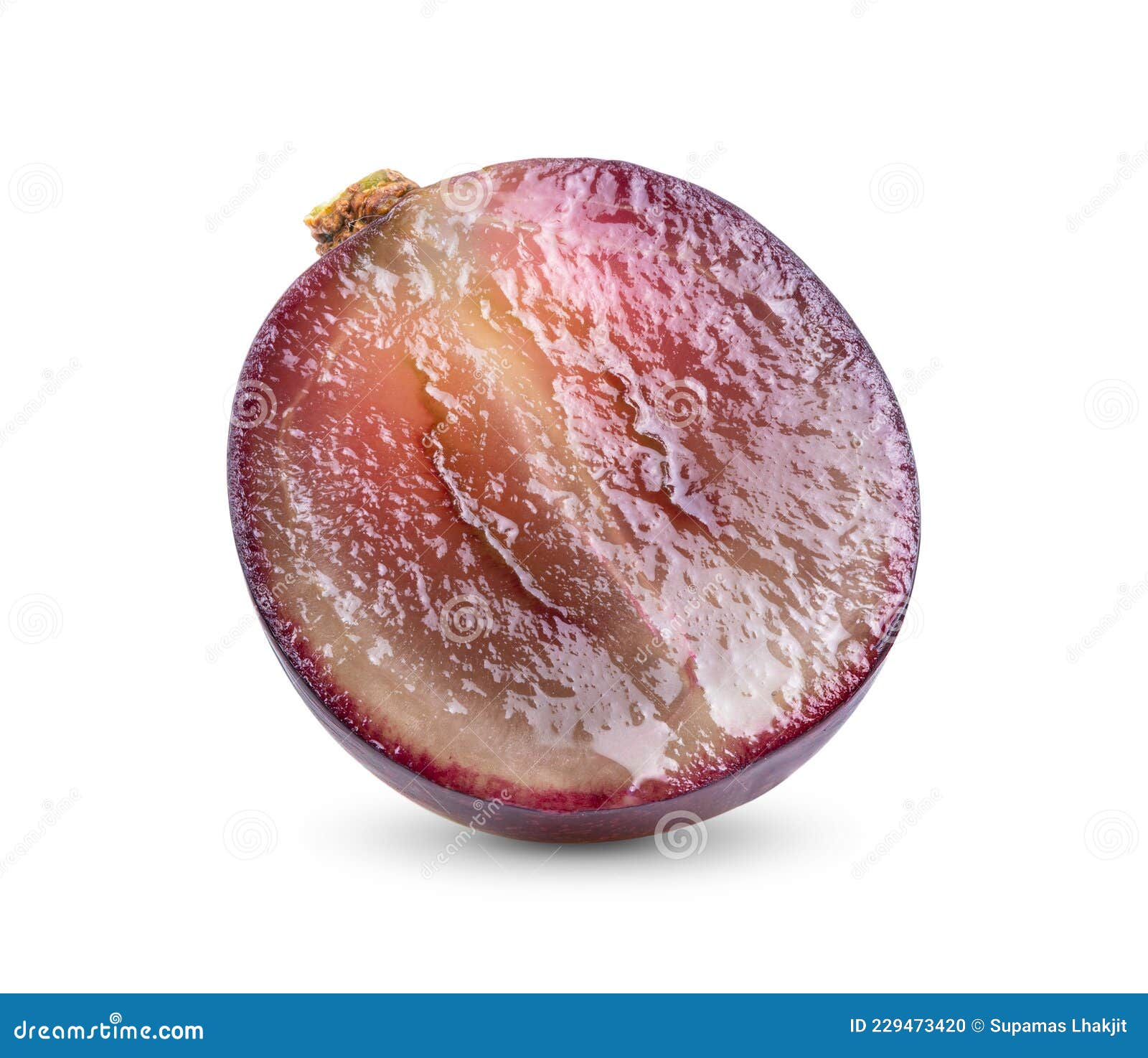Half Grape Isolated on White Stock Photo - Image of seed, fruit: 229473420