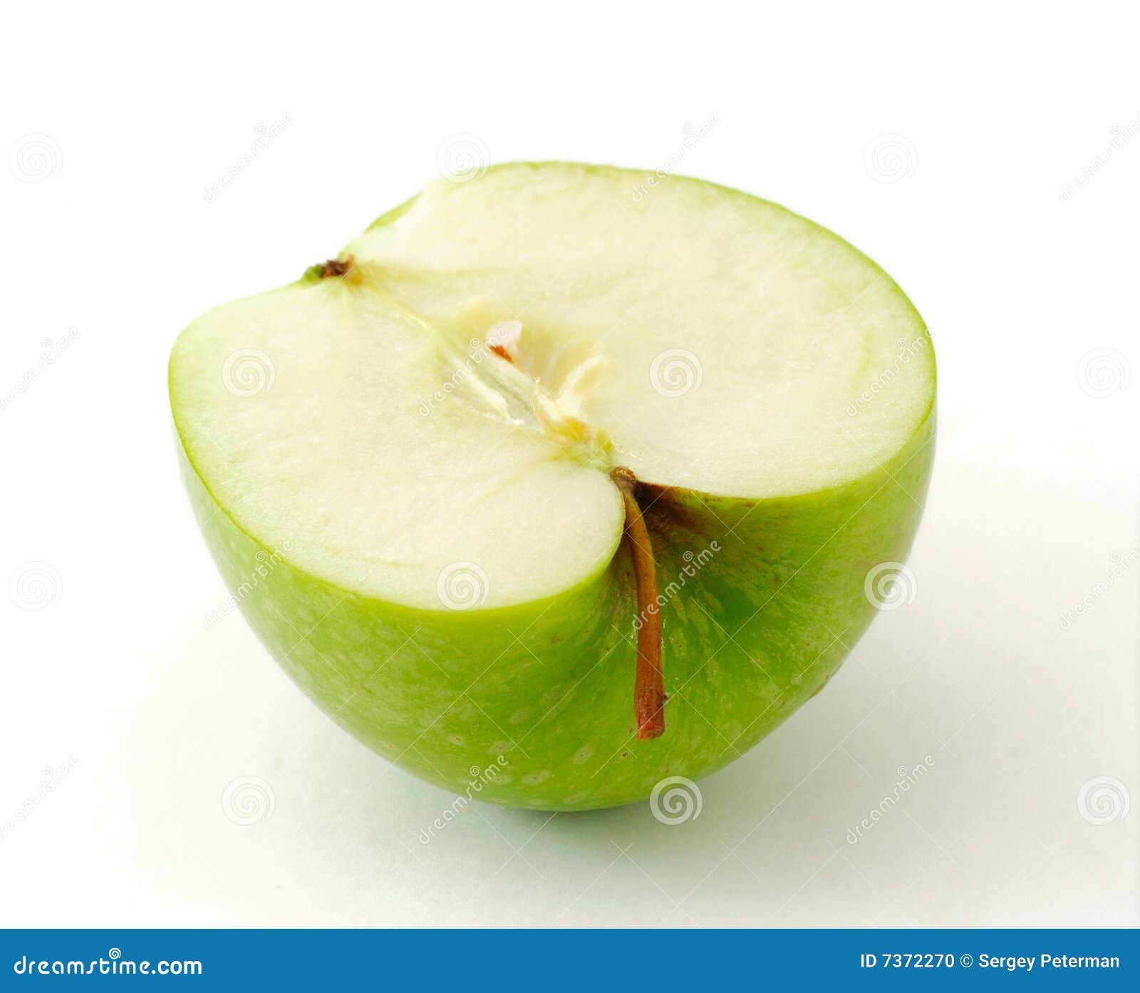 Half green apple stock photo. Image of natural, round - 7372270