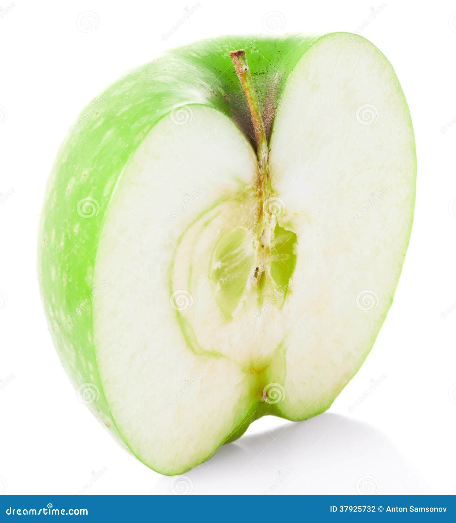 Half green apple stock photo. Image of food, healthy - 37925732