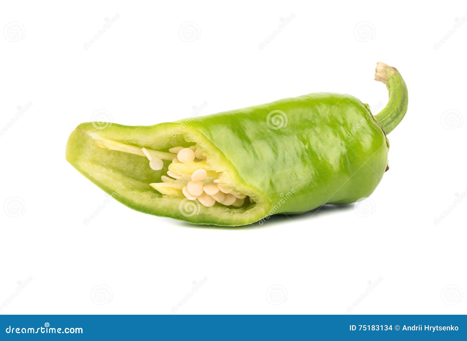 Half green pepper stock photo. Image of spicy, heat, delicious - 75183134