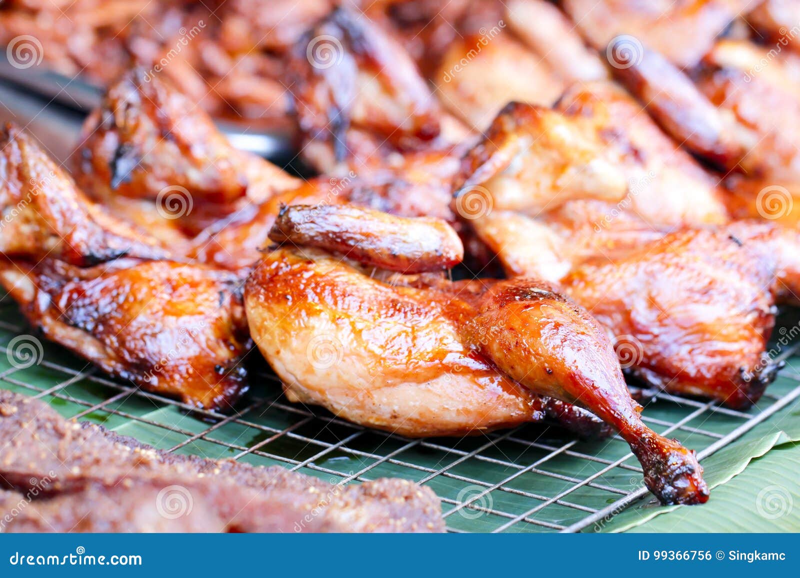 Half Grilled Chicken Royalty-Free Stock Photo | CartoonDealer.com #85202277