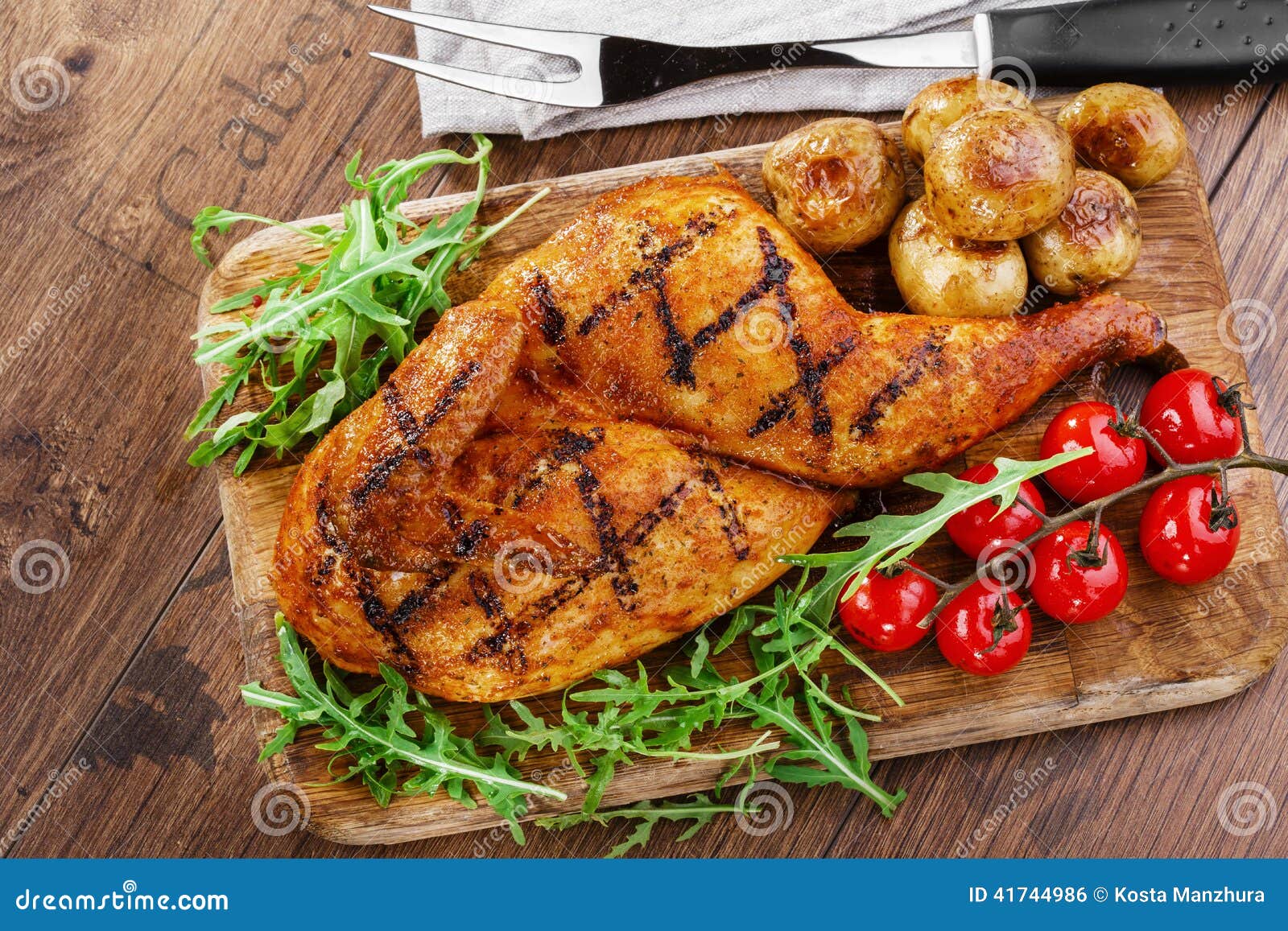 Half grilled chicken stock photo. Image of chicken, tasty - 41744986