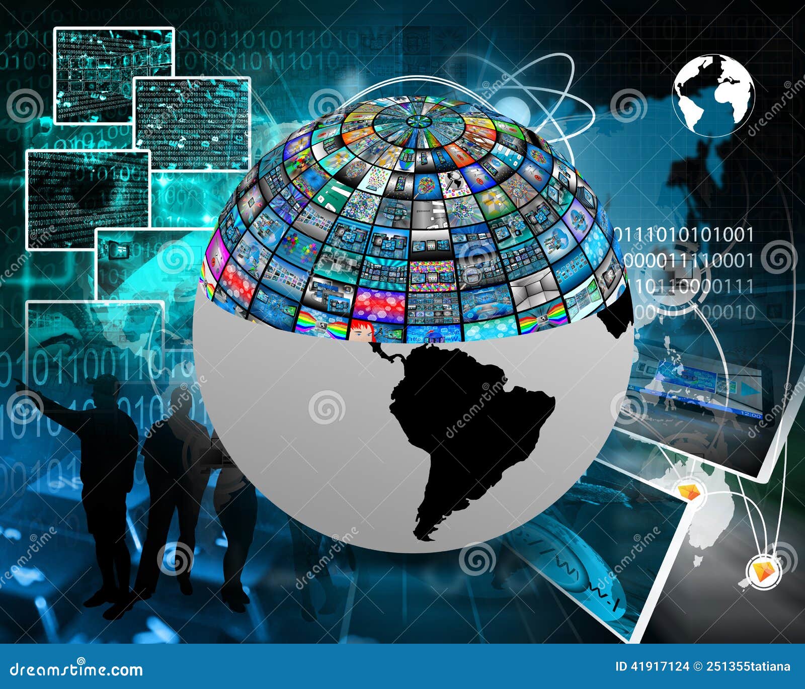 Half and half stock illustration. Illustration of globalization - 41917124