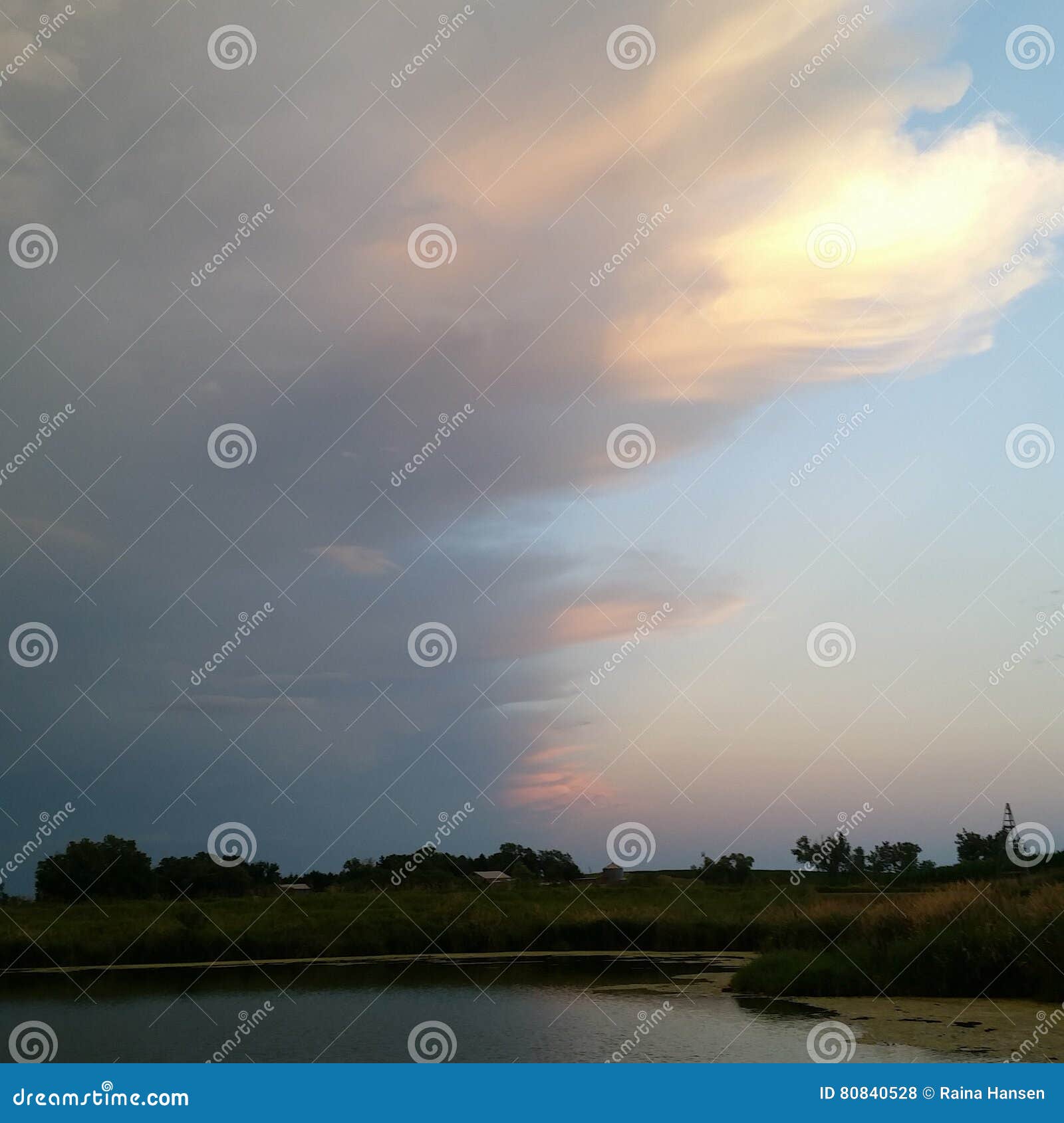 Half and half stock photo. Image of storm, summer, nature - 80840528