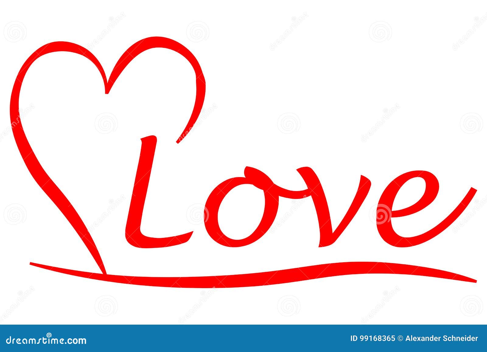 Half Hart Met Liefde Het Schrijven Stock Illustratie - Illustration of ...