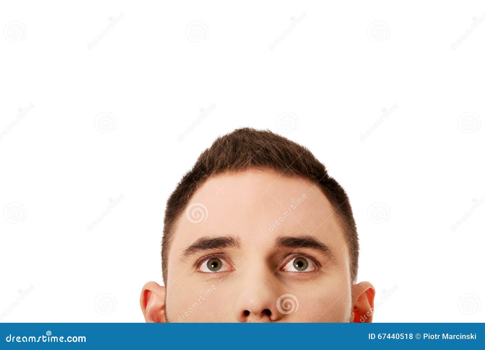 Half head of young man stock photo. Image of dreaming - 67440518