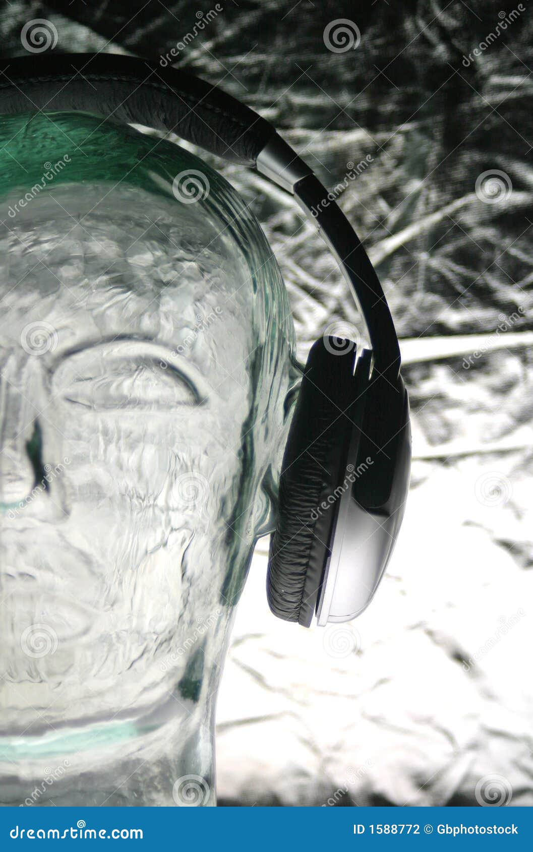 Half Headphones from front stock photo. Image of sound - 1588772