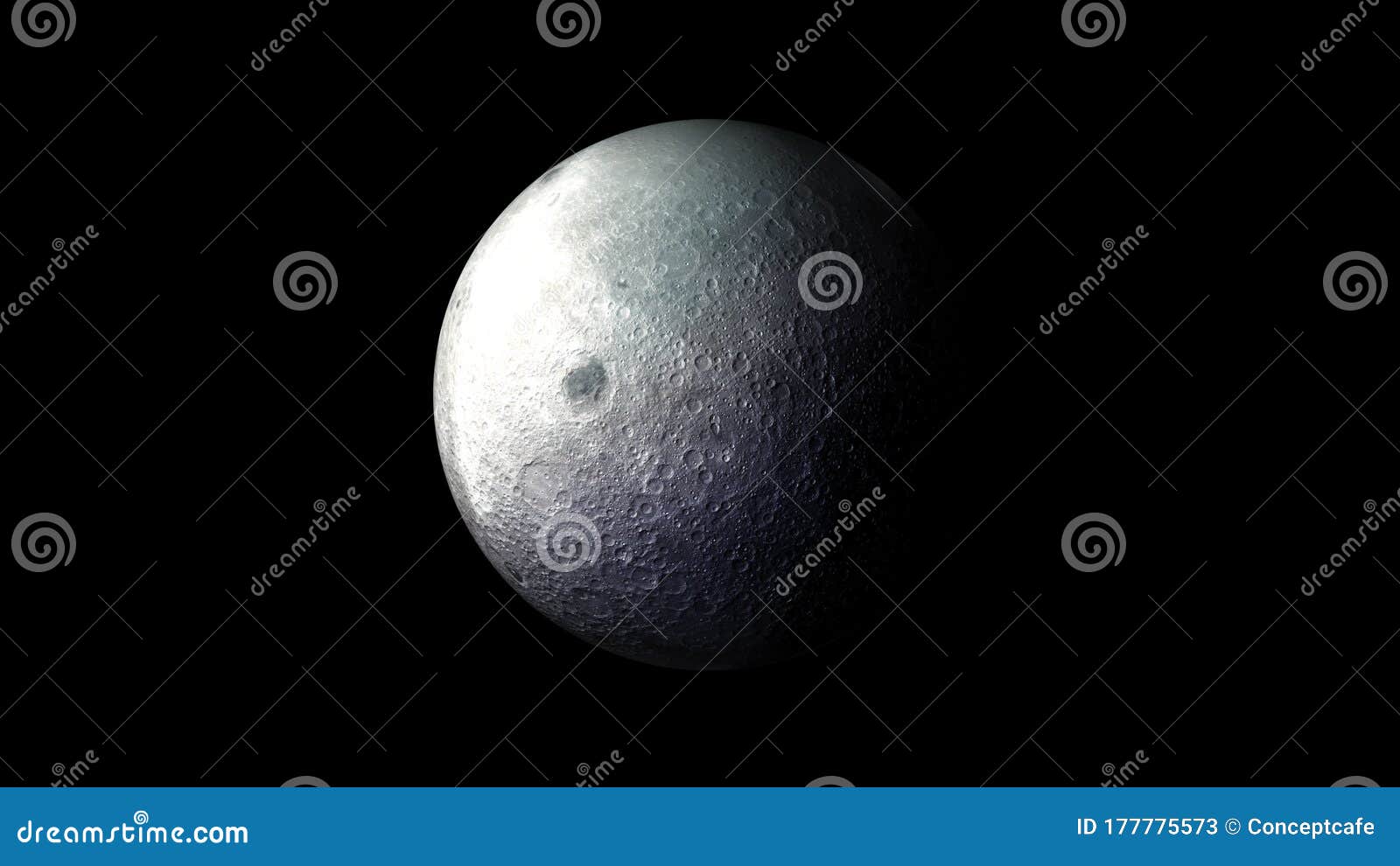 The Darkened Moon Rotates on the Alpha Channel. Stock Video - Video of ...