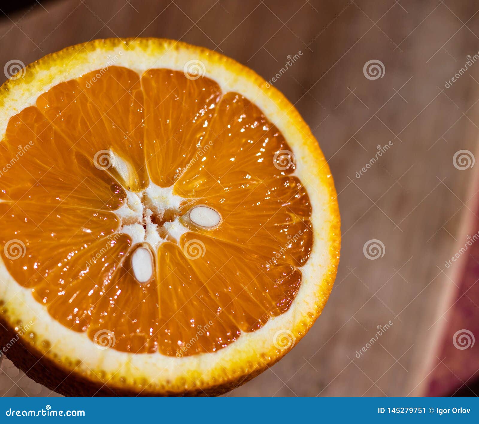 Half a juicy Sunny orange stock image. Image of orange - 145279751