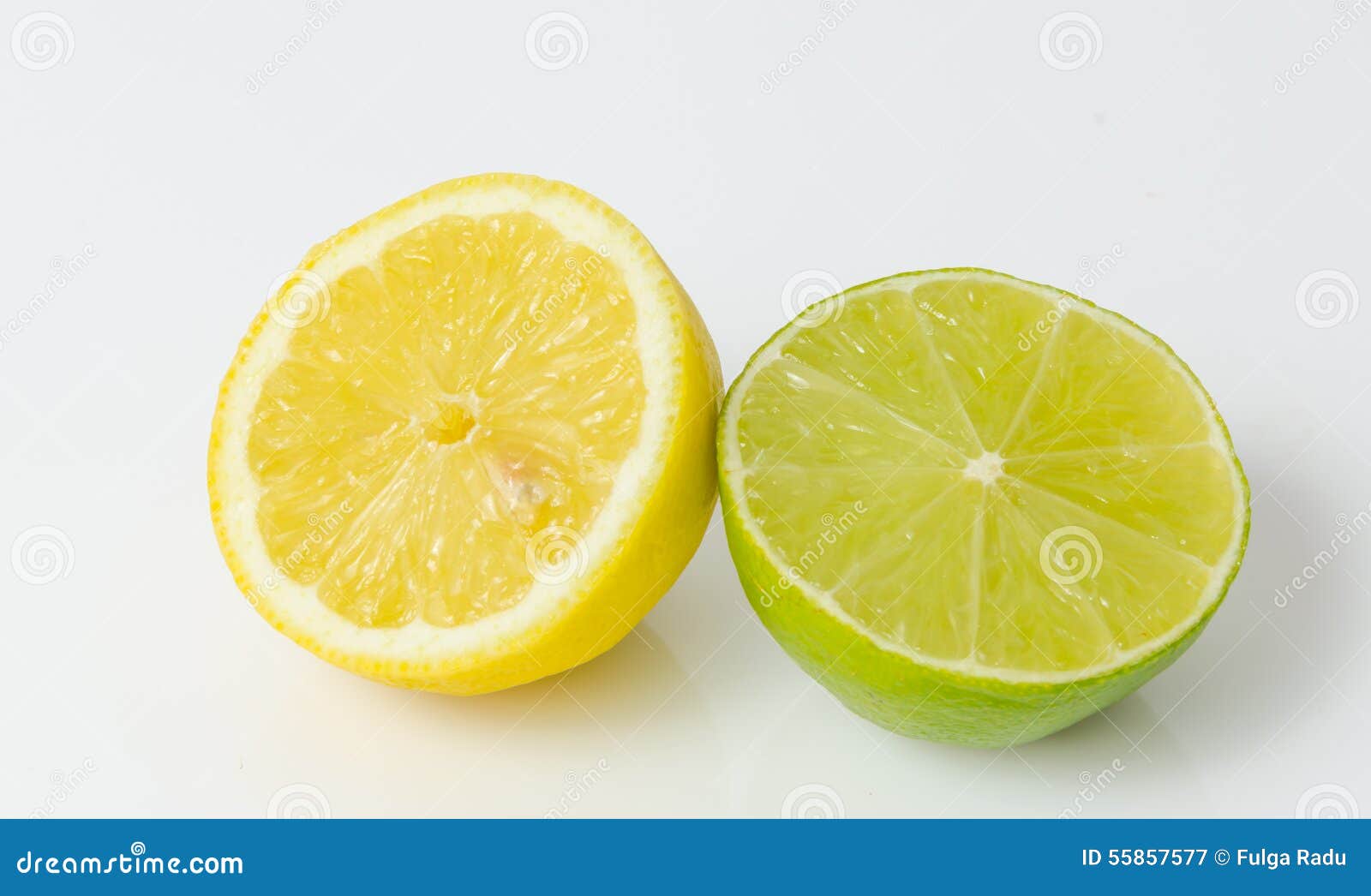 Half Lemon and Half Lime stock image. Image of freshness - 55857577