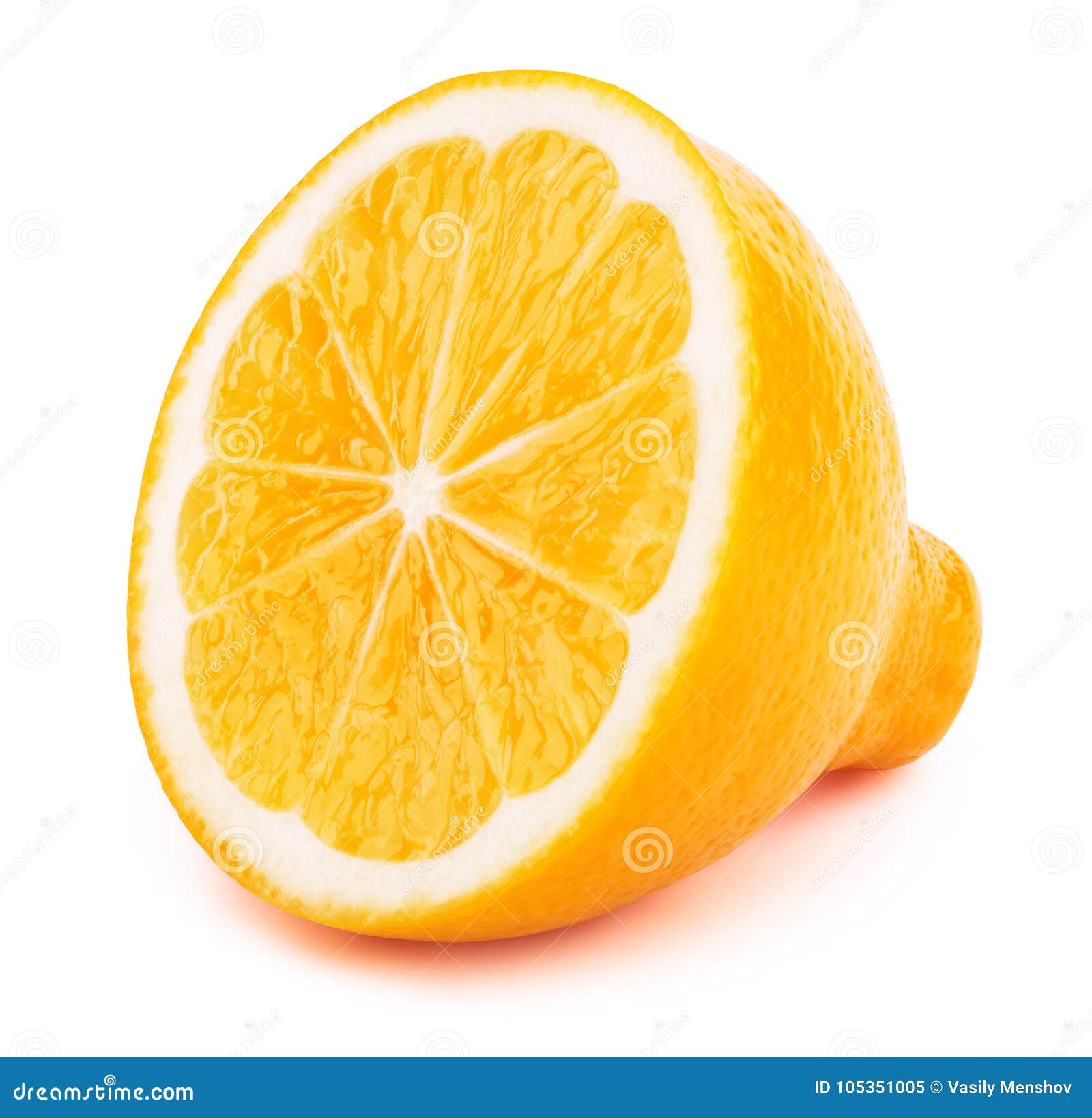 Half of lemon isolated stock image. Image of clipping - 105351005