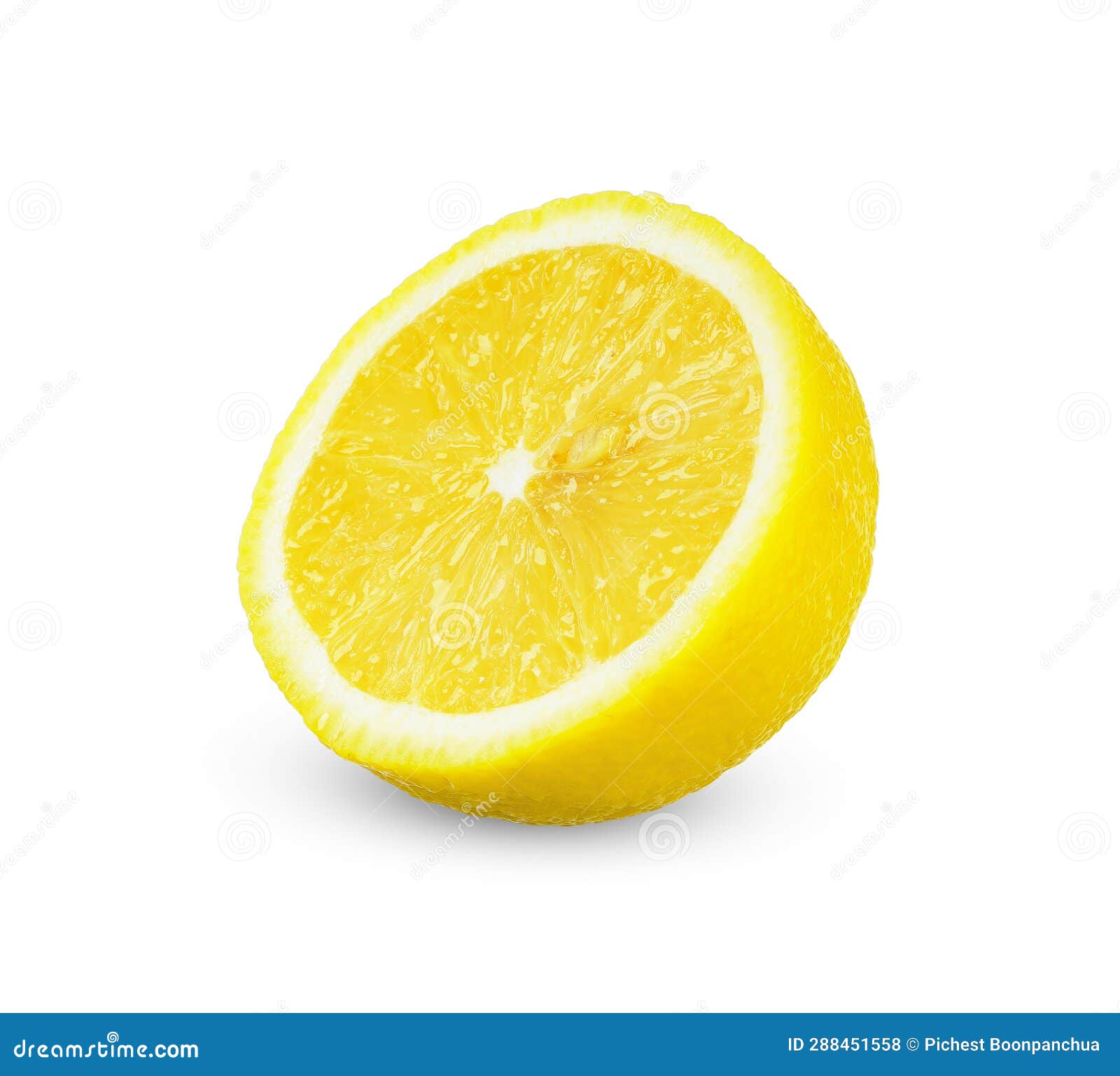 Half of Lemon Isolated on White Background Stock Photo - Image of ...