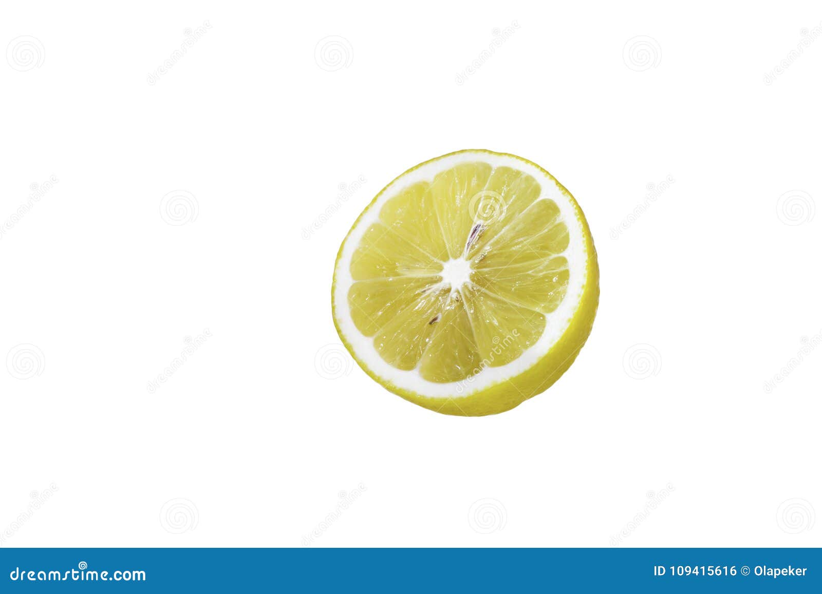 Half a lemon stock photo. Image of healthy, vitamin - 109415616