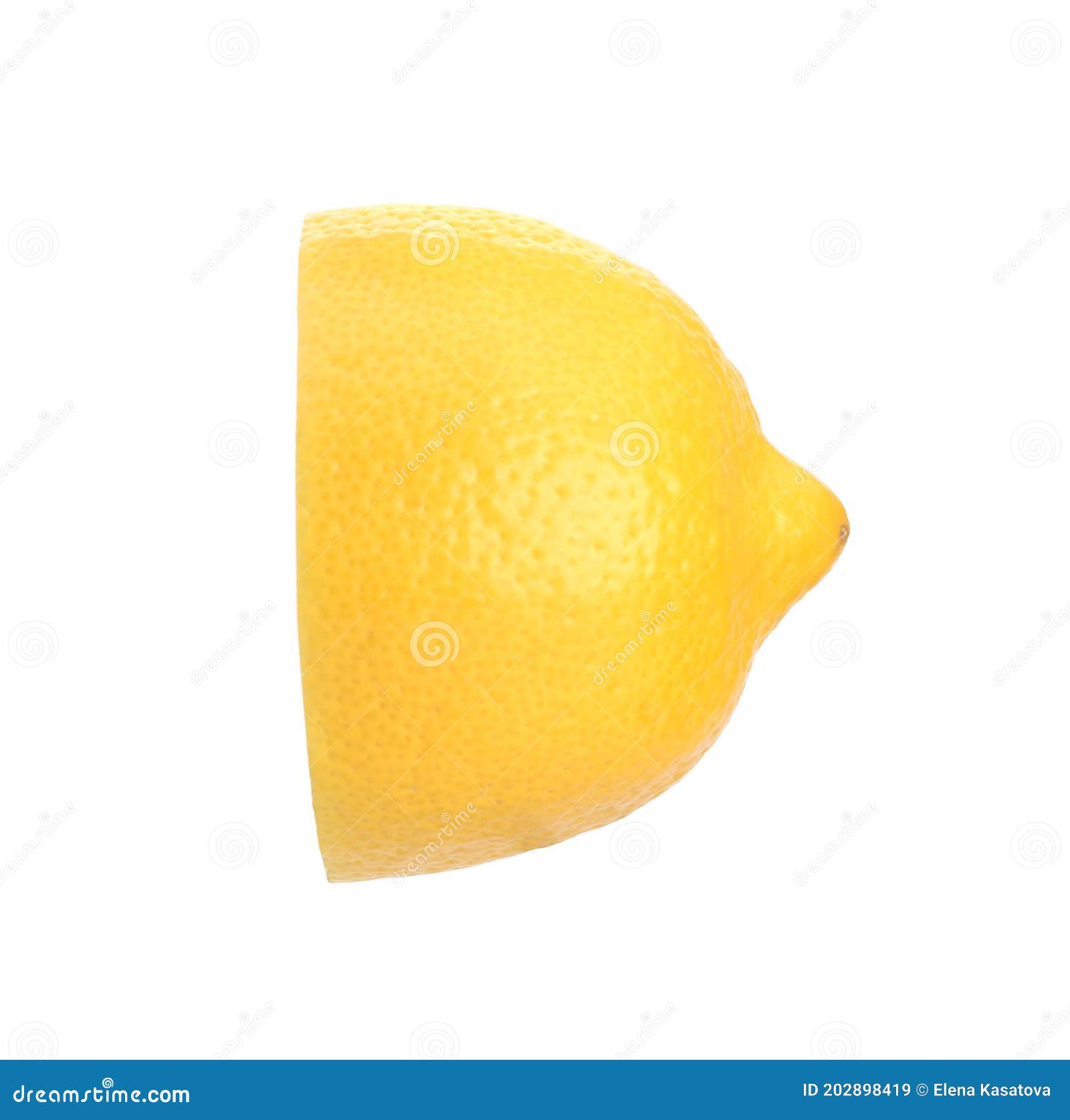Half a Lemon on a White Background Stock Image - Image of healthy ...