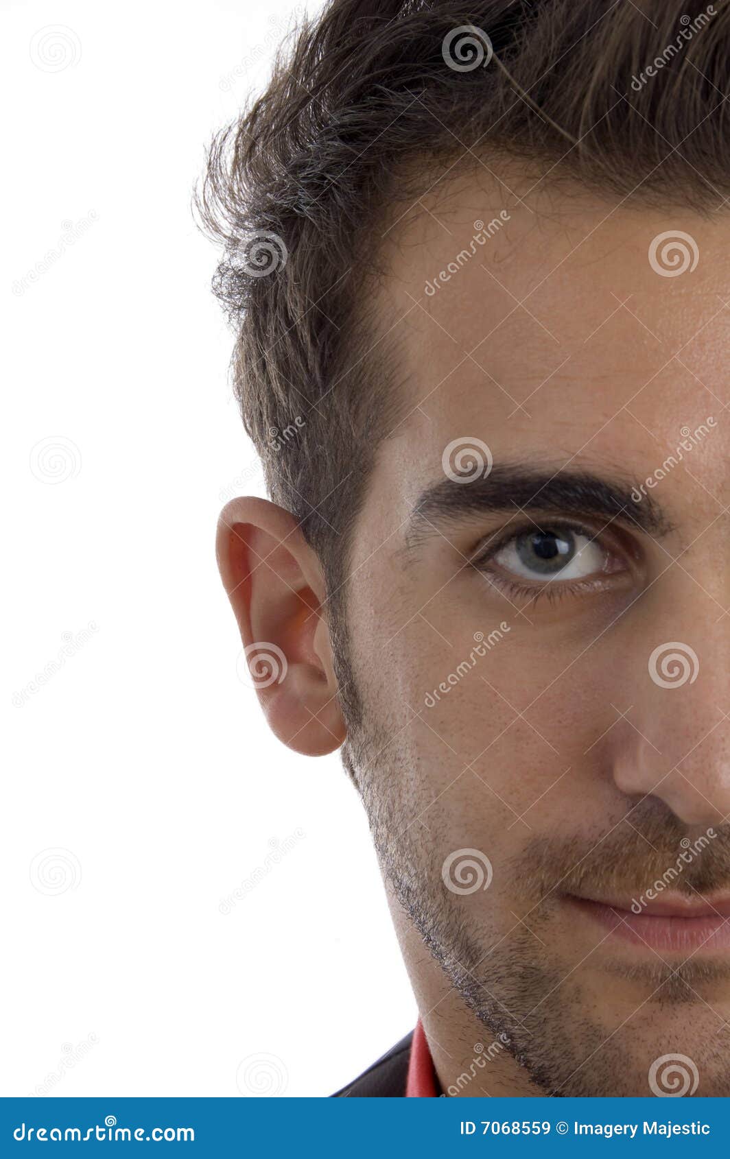 Man Half Face Wedding