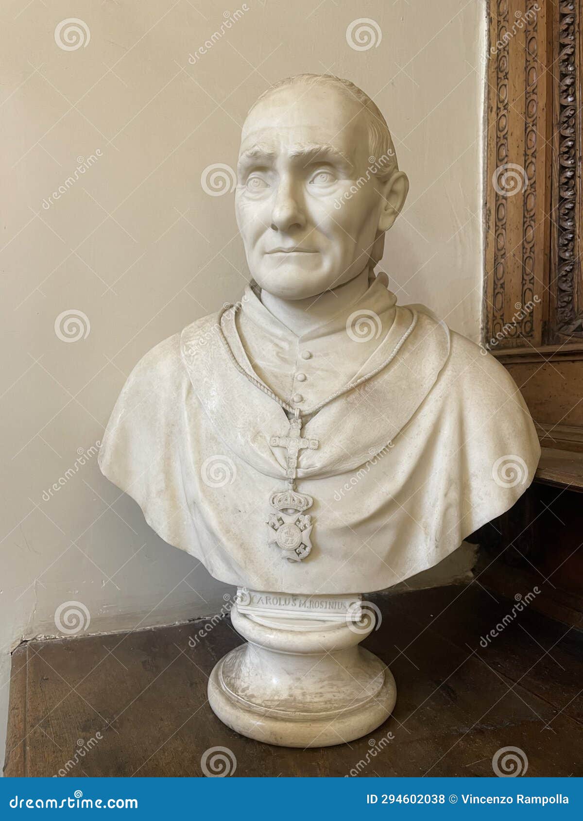 Half-length Statue of a Neapolitan Cardinal Editorial Stock Photo ...