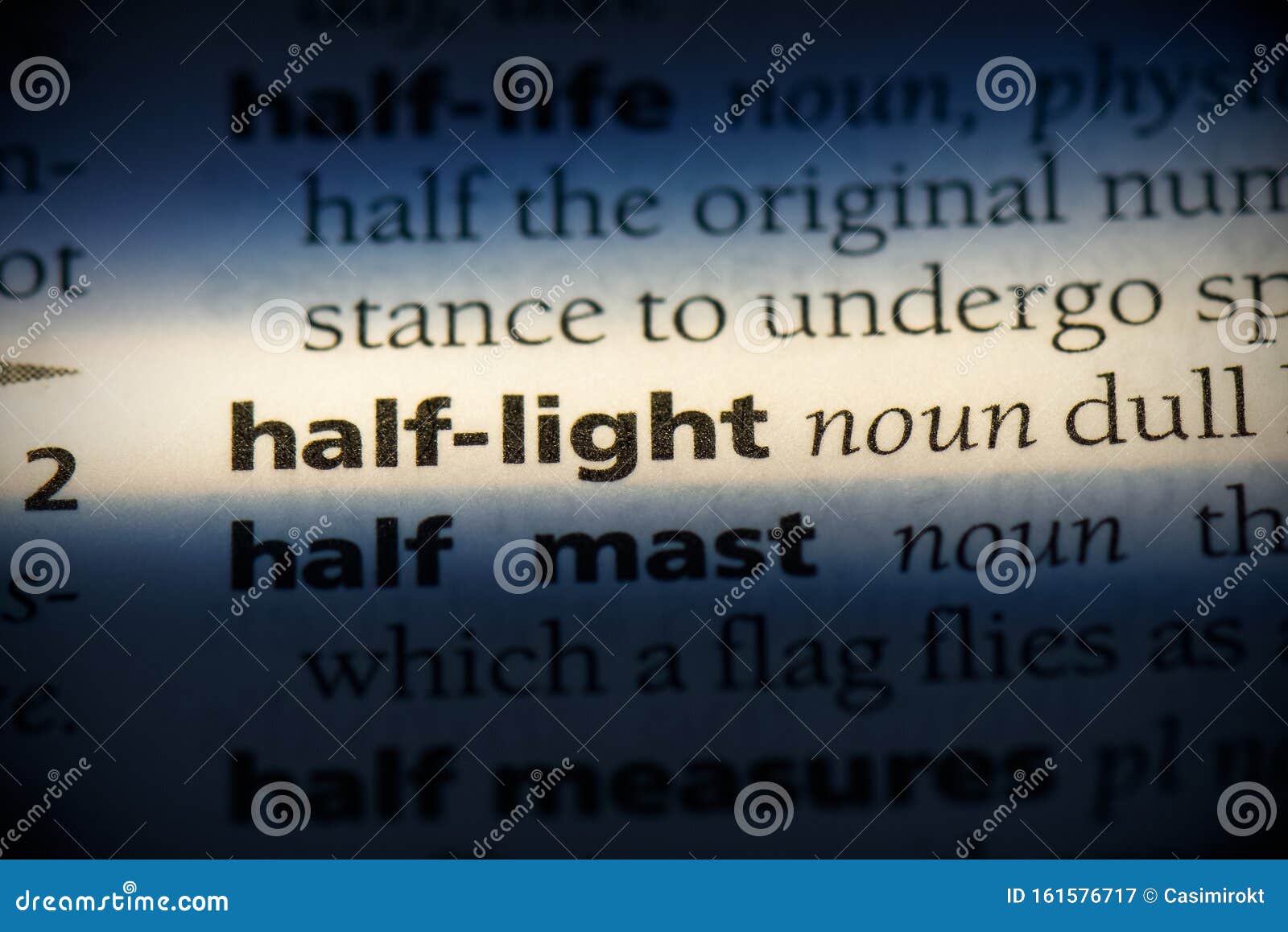 Half-light stock image. Image of linguistic, paper, thesaurus - 161576717