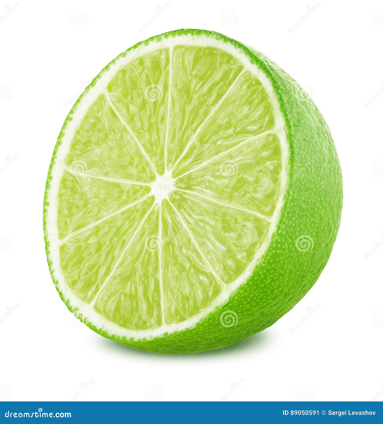 Half of Lime Isolated on White Background Stock Image - Image of food ...