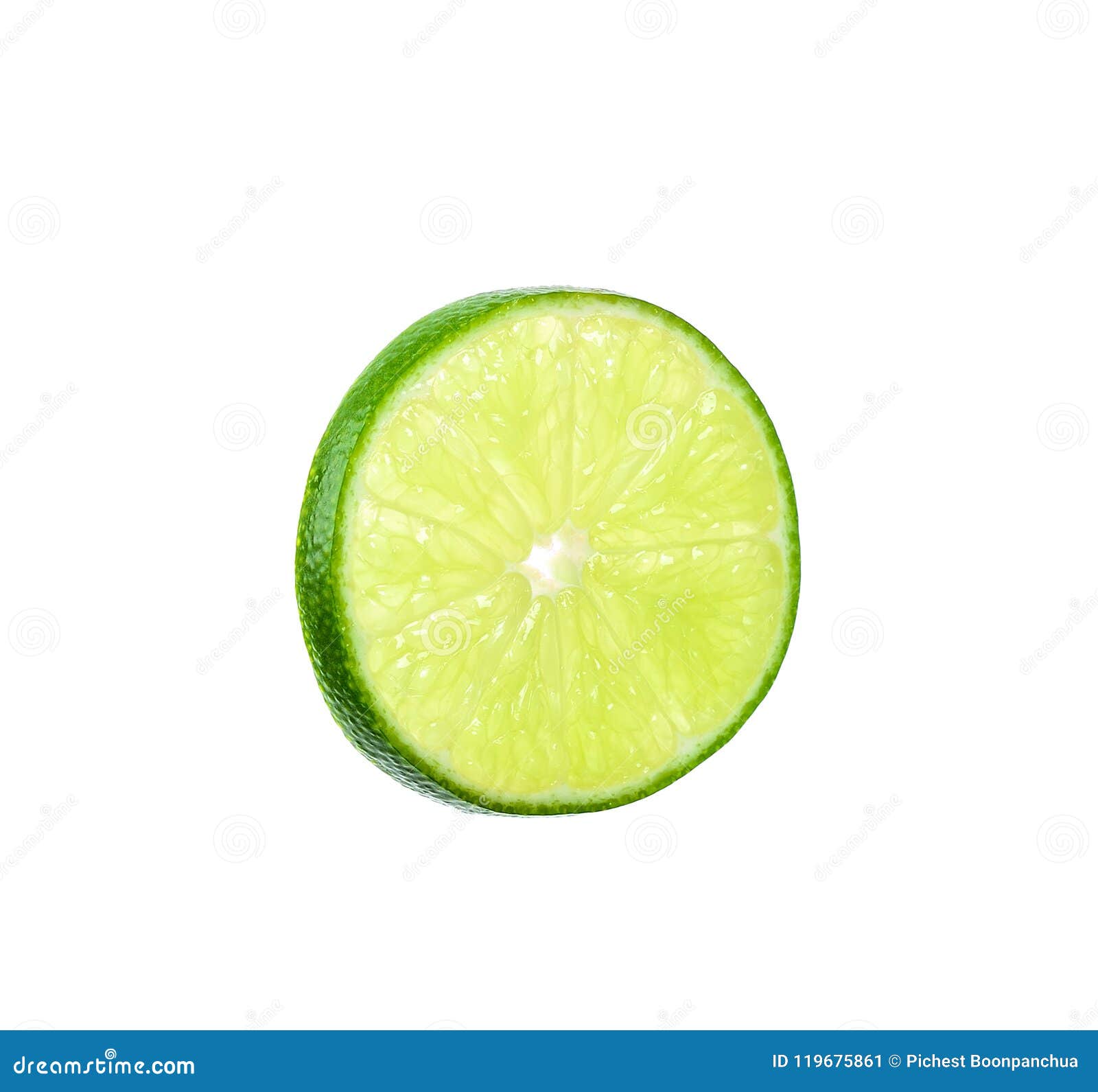 Half Lime Isolated on White with Clipping Path Stock Image - Image of ...