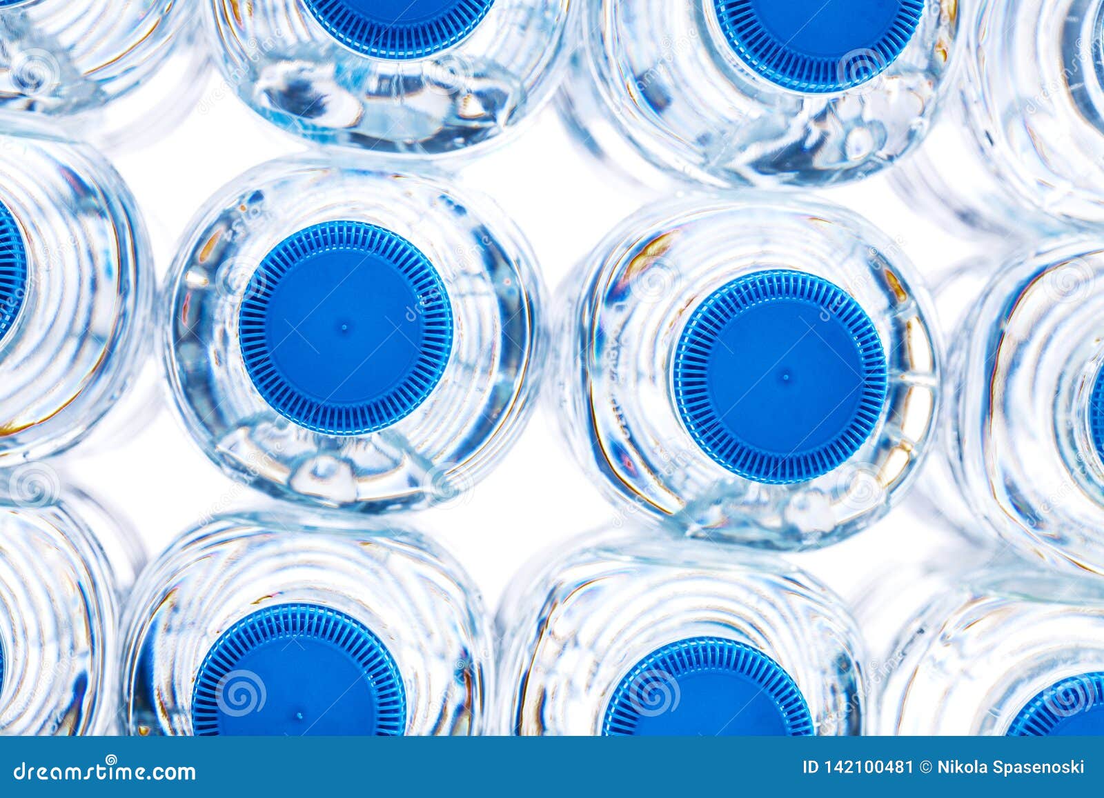 Half litre plastic bottles stock image. Image of closeup - 142100481