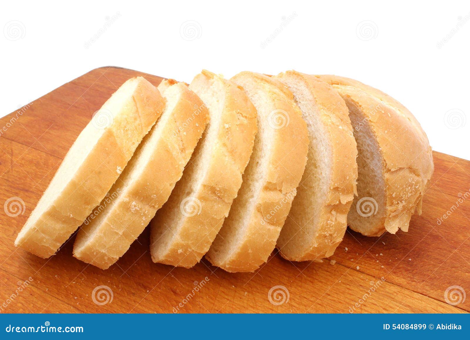 Half loaf of bread sliced stock image. Image of food - 54084899