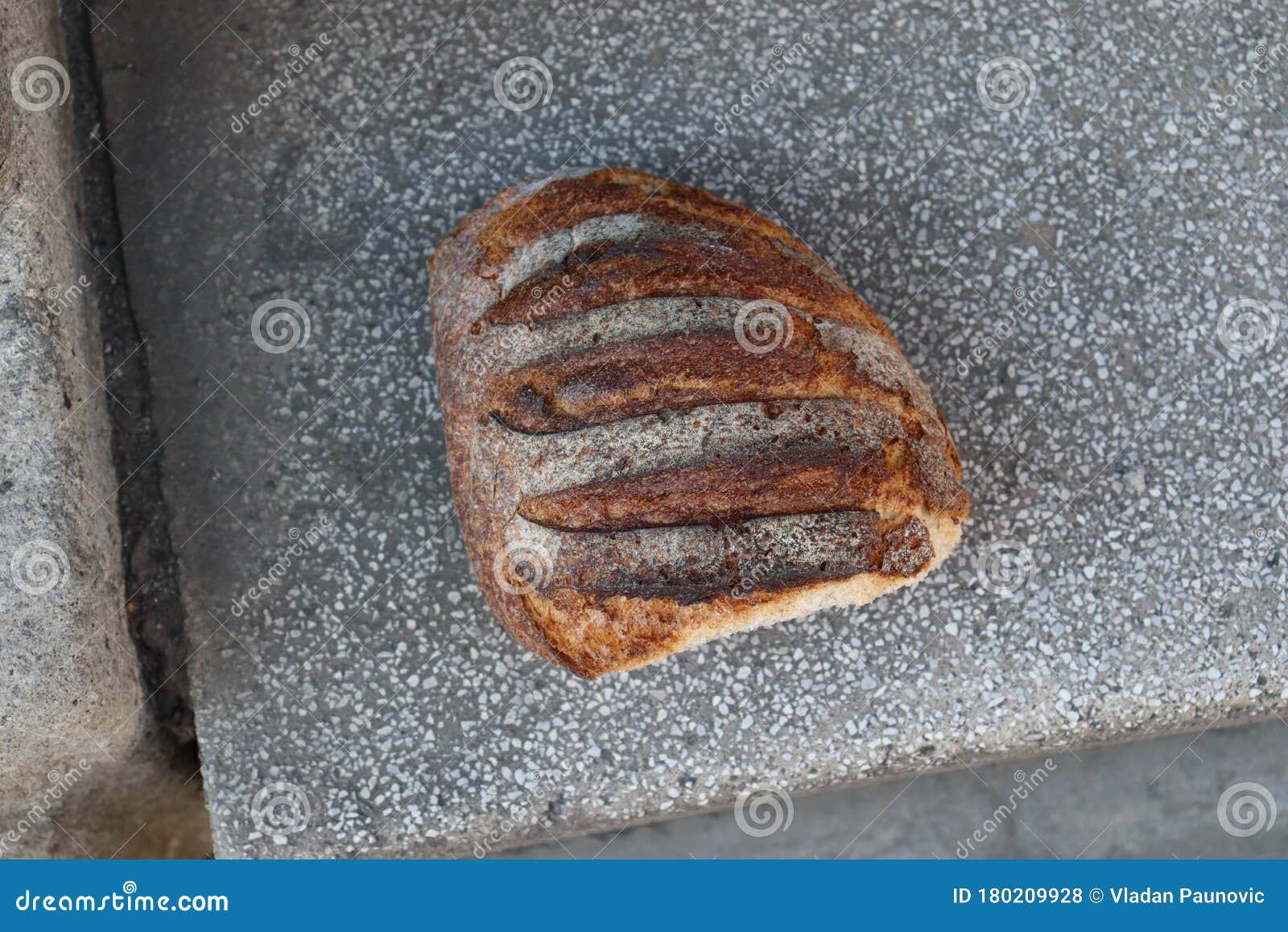 Half Loaf of Well Done Bread Stock Photo - Image of left, food: 180209928