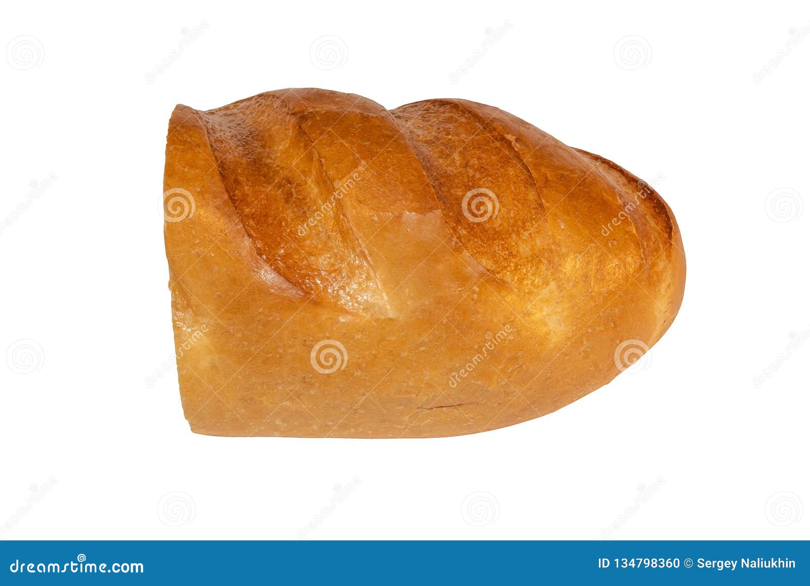 Half Loaf Of Wheat Unleavened Bread And Sliced Brown Bread Stock ...