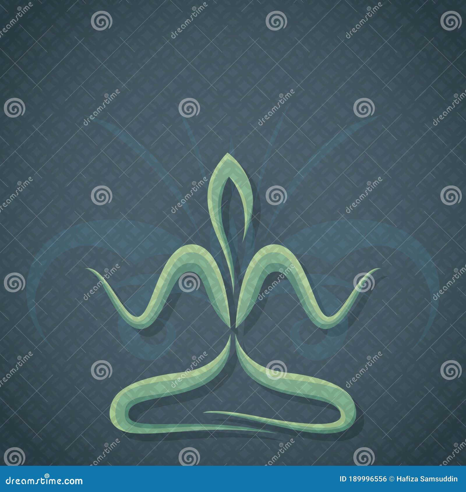 Half Lotus Tree Pose. Vector Illustration Decorative Design ...