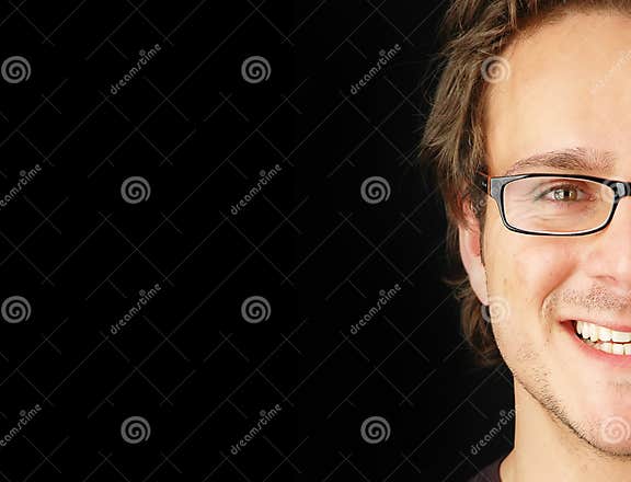Half man face stock photo. Image of businessman, corporate - 1754526