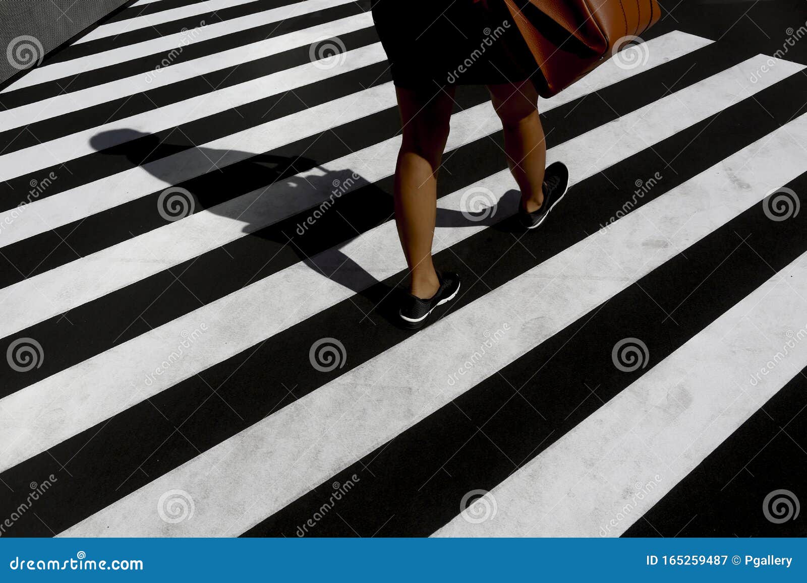 Half a Man Walking Across a Zebra Crossing Stock Image - Image of high ...