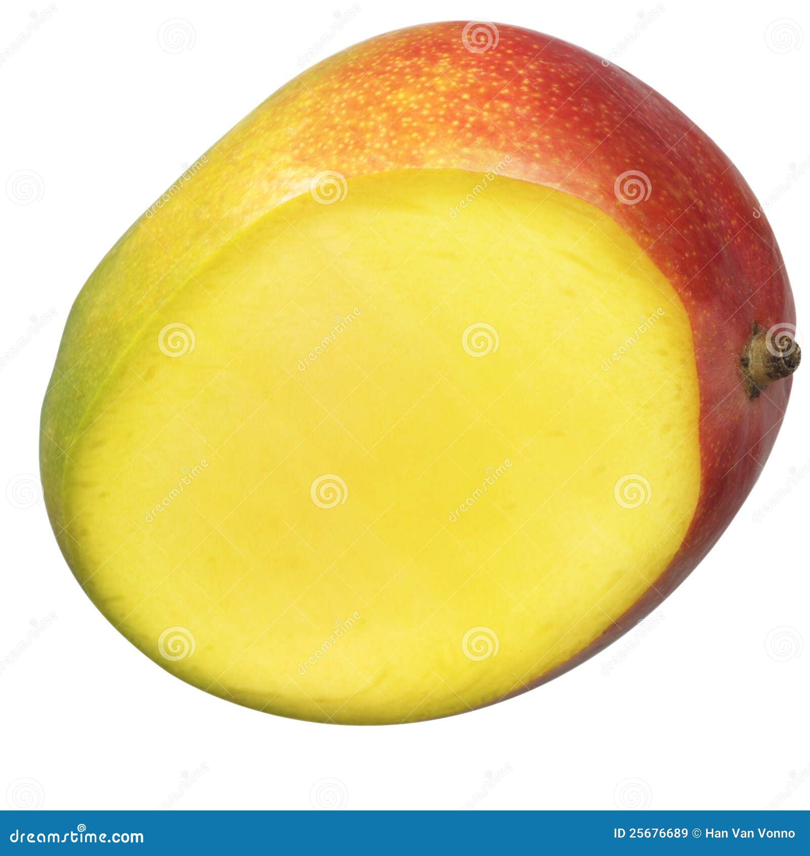 Half mango stock image. Image of vitamines, fruit, mango - 25676689