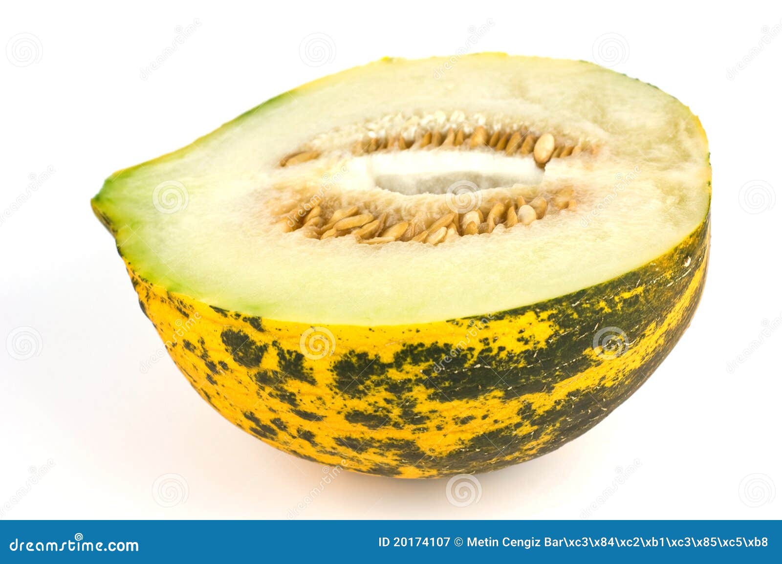 Half of Melon Isolated on White Stock Image - Image of full, healthy ...