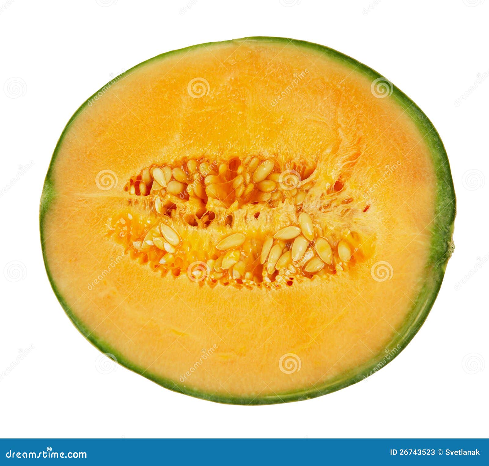 Half Melon Isolated on White Stock Image - Image of juicy, orange: 26743523