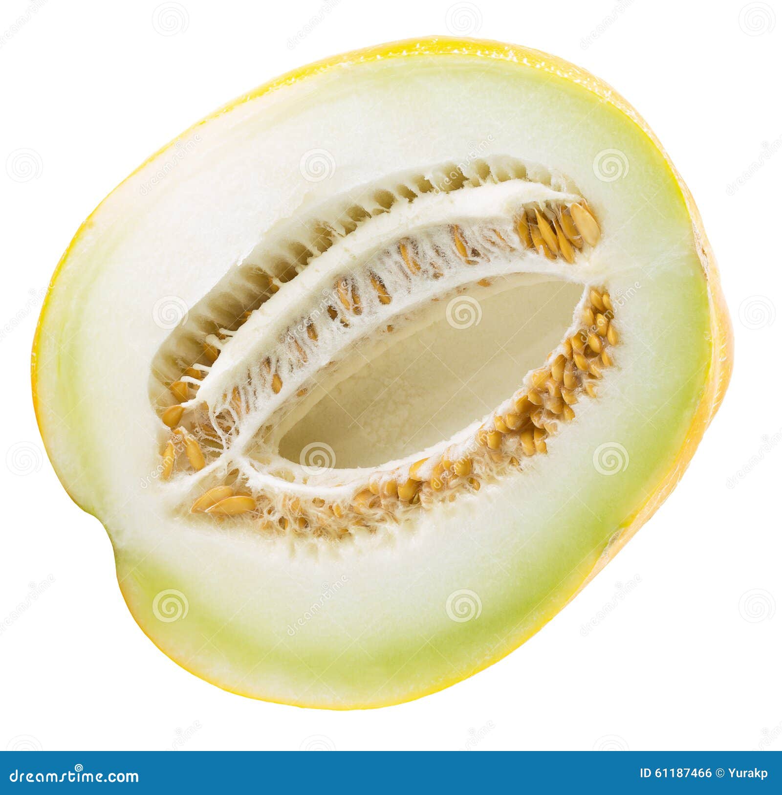 Half of Melon Isolated on the White Background Stock Photo - Image of ...