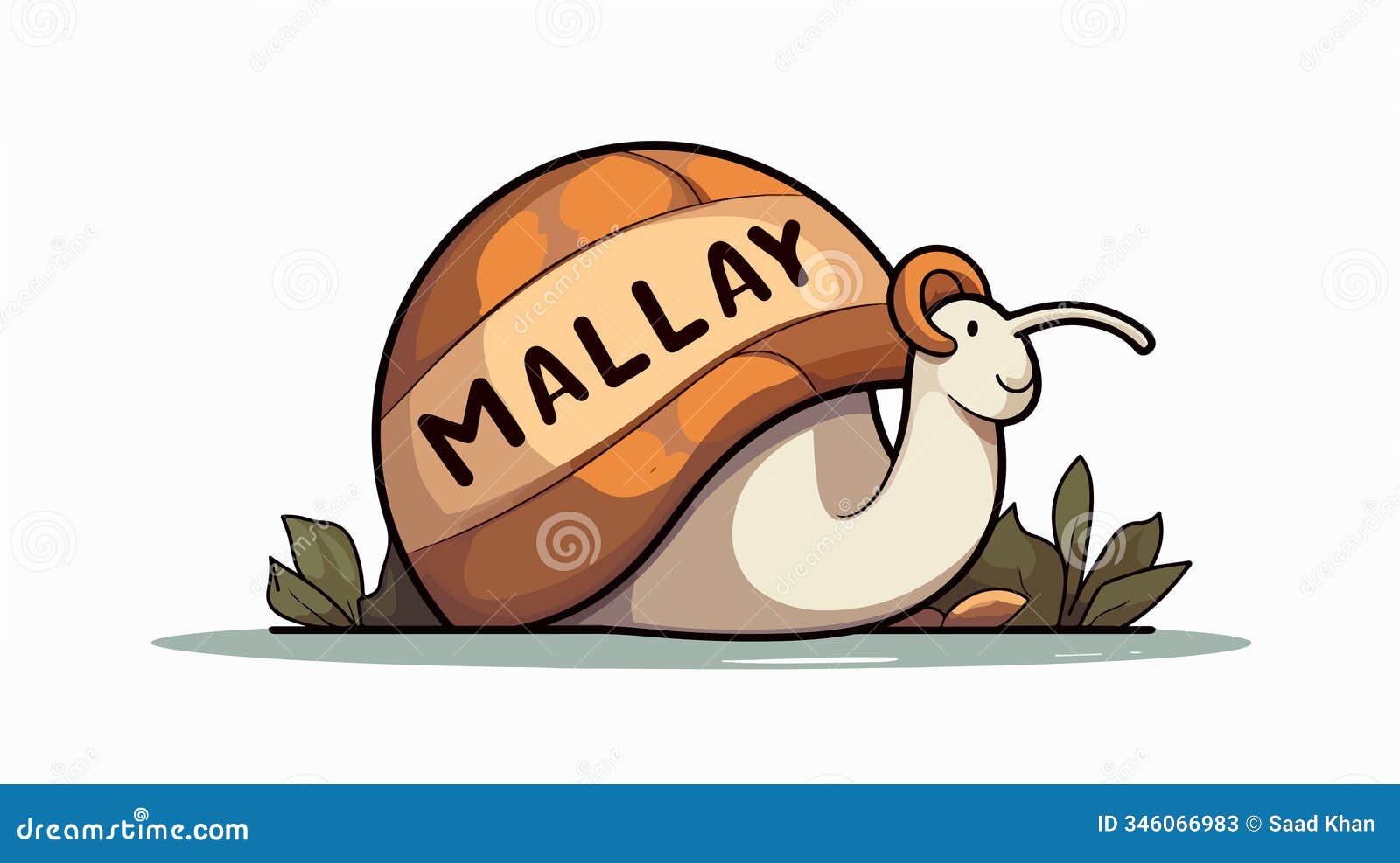 Half a Month Vector Logo Cartoon Vector Illustration Stock Illustration ...