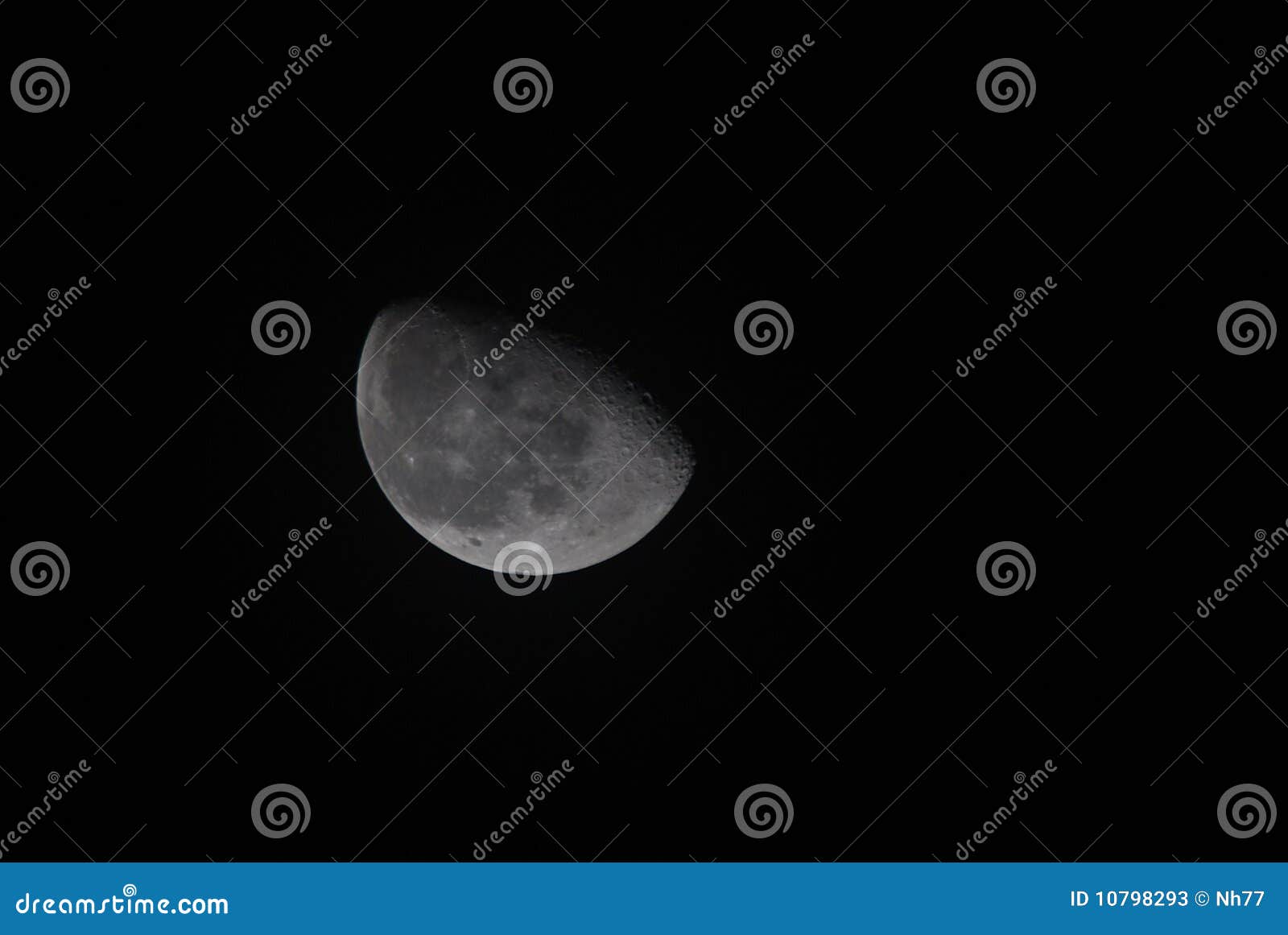 Half moon stock image. Image of astronomy, circlar, space - 10798293
