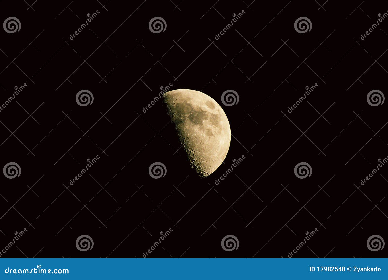 The half-moon stock photo. Image of astronomy, crater - 17982548