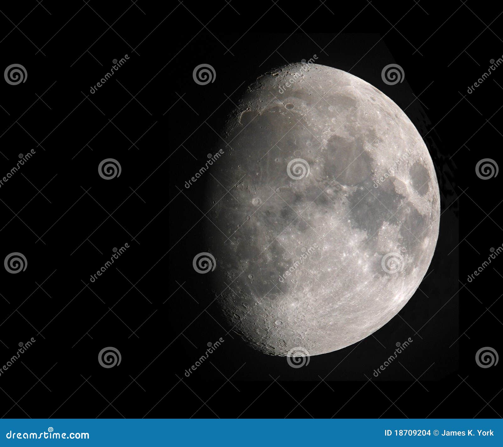 Half moon stock photo. Image of orbiting, lunar, creation - 18709204
