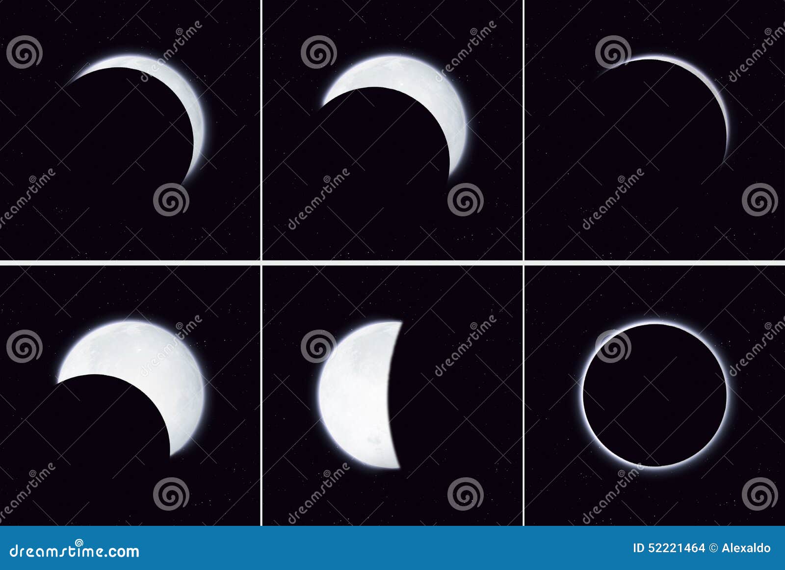 Half Moon Banner Set stock illustration. Illustration of astronomy ...
