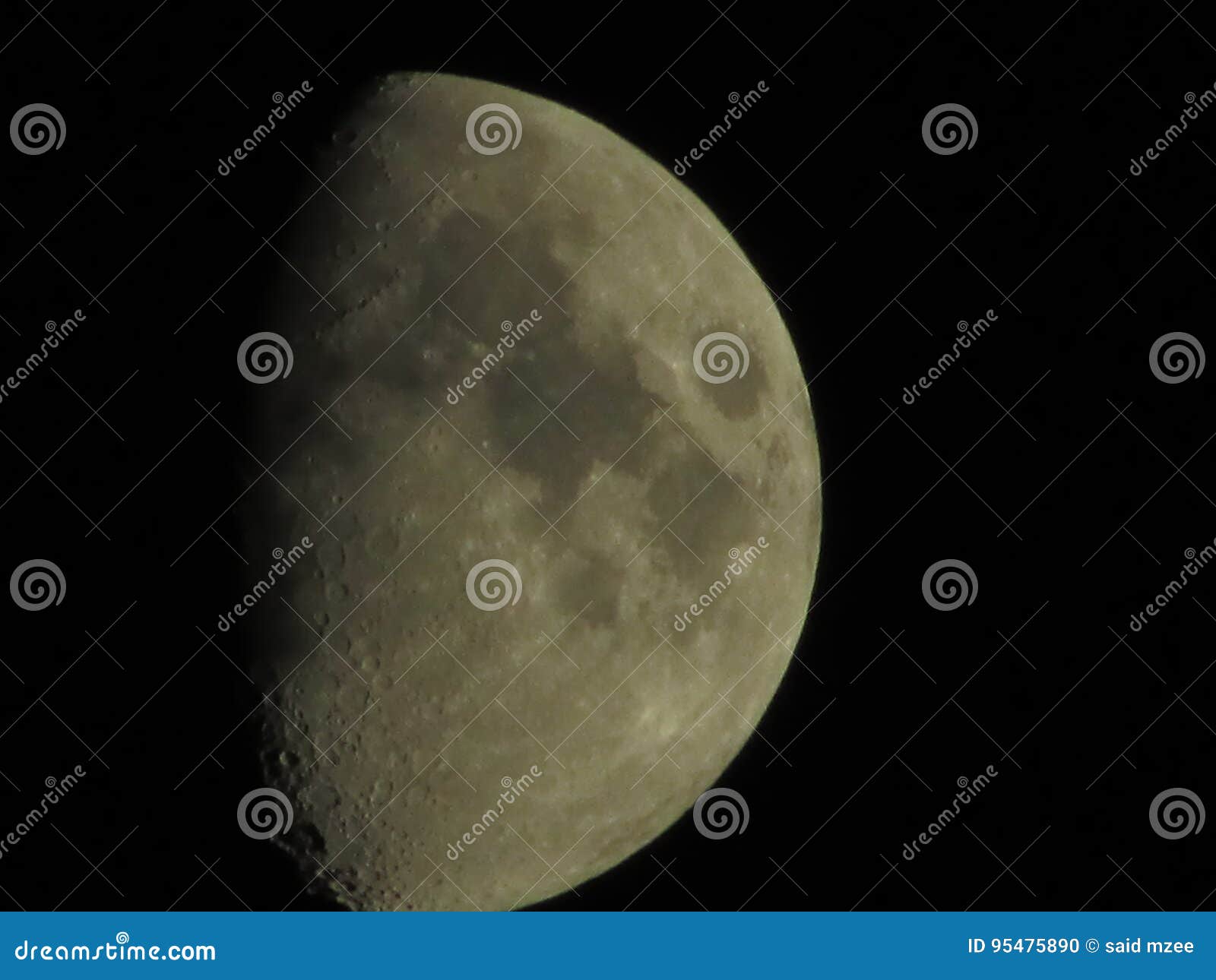 Half Moon stock photo. Image of beautiful, nature, night - 95475890