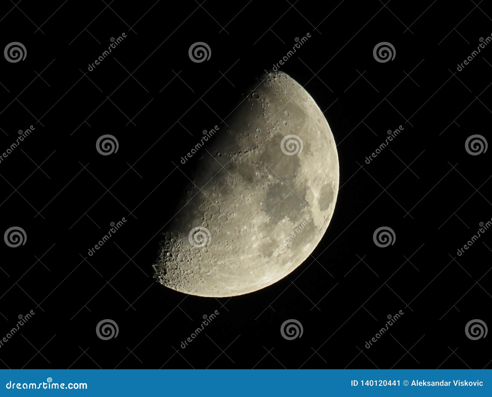 Half Moon photo stock image. Image of telescope, light - 140120441