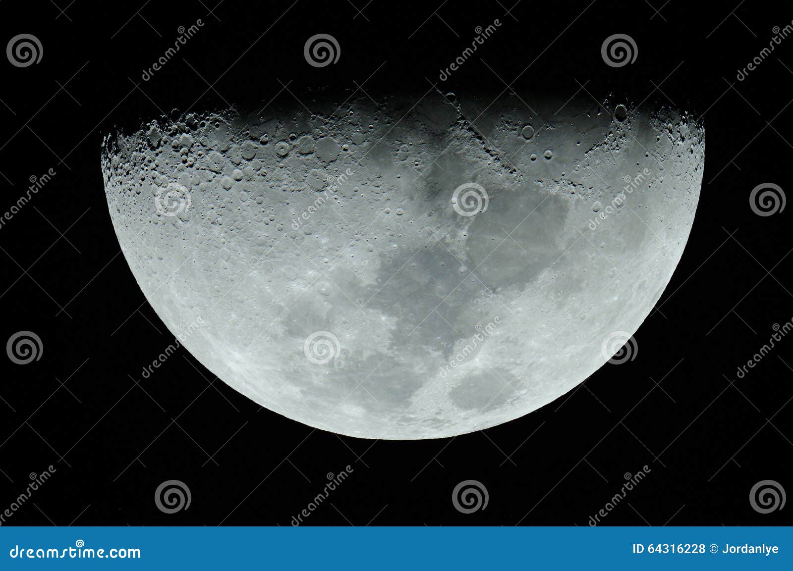 Half moon stock photo. Image of telescope, night, astronomy - 64316228