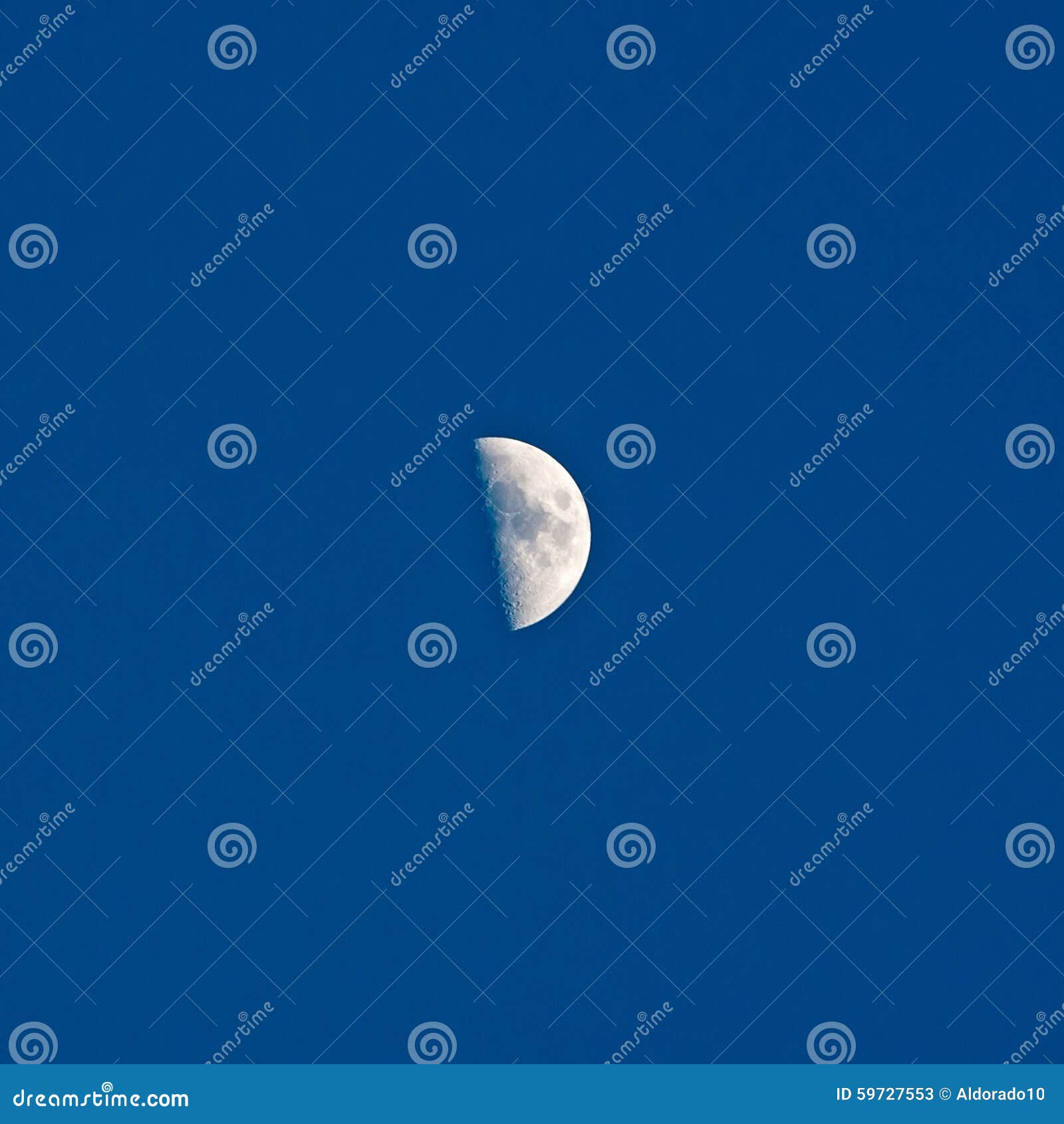 Half moon stock image. Image of phase, earth, night, cycle - 59727553