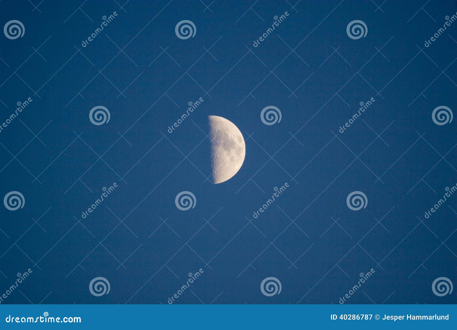 Half moon on the night sky stock image. Image of surface - 40286787