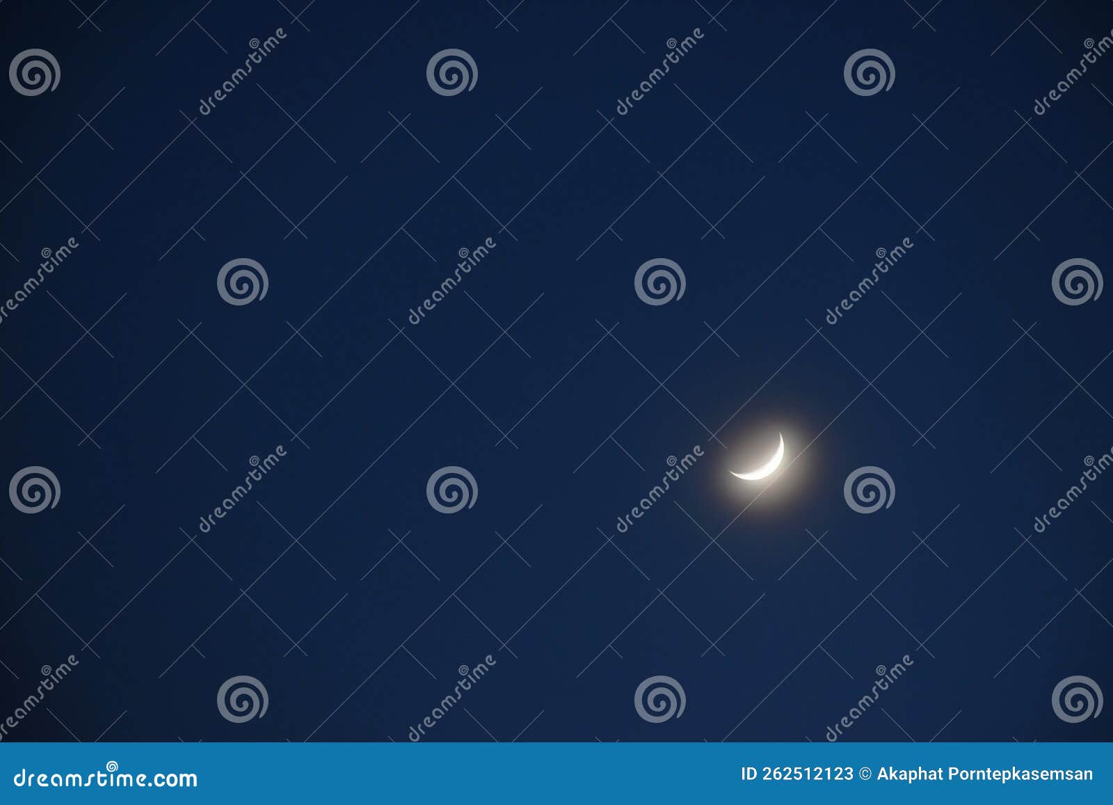 Half moon on sky in night stock image. Image of astronomy - 262512123