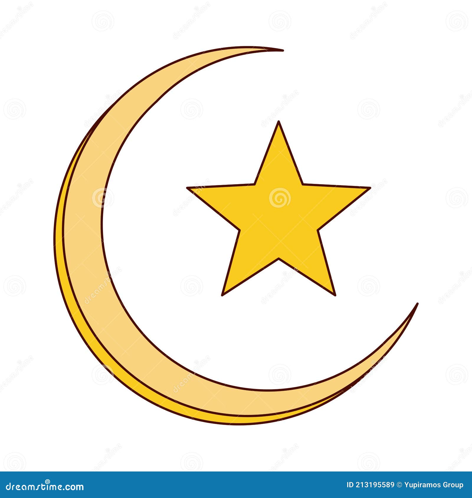 Half moon star stock vector. Illustration of weathered - 213195589